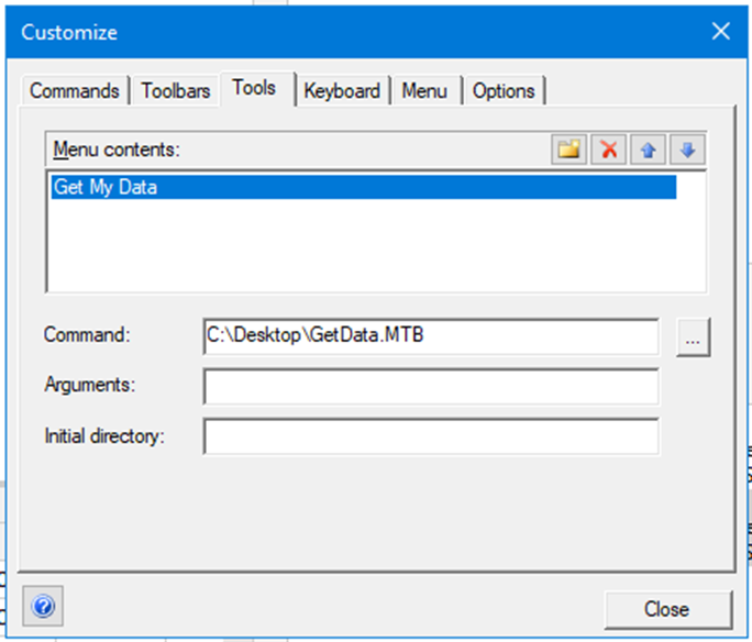How to Add an "Update Data from My Database" Button to a Minitab Menu ...