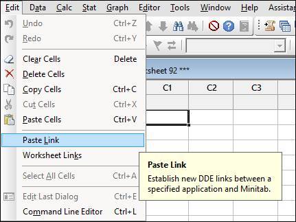 Linking Minitab to Excel to Get Fast Answers