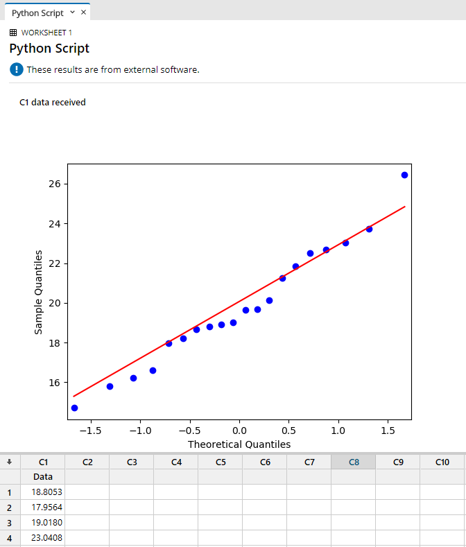 Minitab에서 버튼 하나로 신속하게 Python 스크립트 실행하기 Quickly Run a Python Script with ...