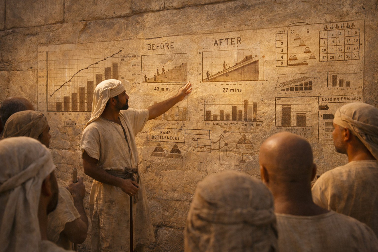 How the Pyramids Might Have Been Built with Minitab