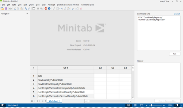 How To Create A Python Visual In Minitab